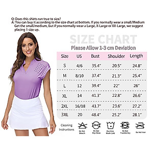 DOTIN Womens 2 Pack Golf Polo Shirts Short Sleeve V Neck Collared Quick Dry Tennis Sports Shirts Workout Tops