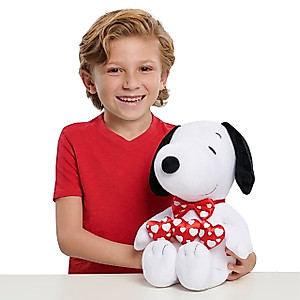 Just Play Peanuts Valentine’s Large Plush Snoopy Stuffed Animal, Kids Toys for Ages 3 Up