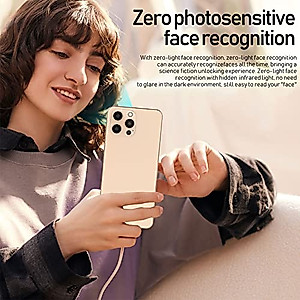 Dpofirs I14pro Max Unlocked Smartphones, 4G Android 12 Cell Phones 6.7 Inch HD Screen, 4GB RAM 128GB ROM Dual Sim GSM Unlocked Phone with 4000mah Lithium Battery(Gold)