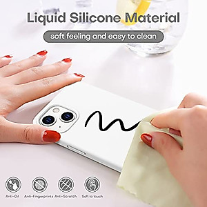 CellEver Ultra Durable Silicone Case for iPhone 13, Military Grade Protection [3 Layers & Double Coated] [Slim Fit] Shockproof Cover with Soft Microfiber Interior (6.1 inch, White)