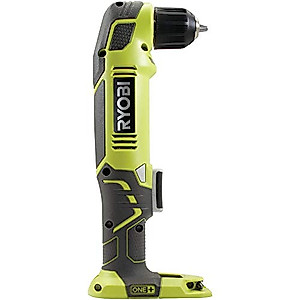 Ryobi P241 One+ 18 Volt Lithium Ion 130 Inch Pounds 1,100 RPM 3/8 Inch Right Angle Drill (Battery Not Included, Power Tool Only)