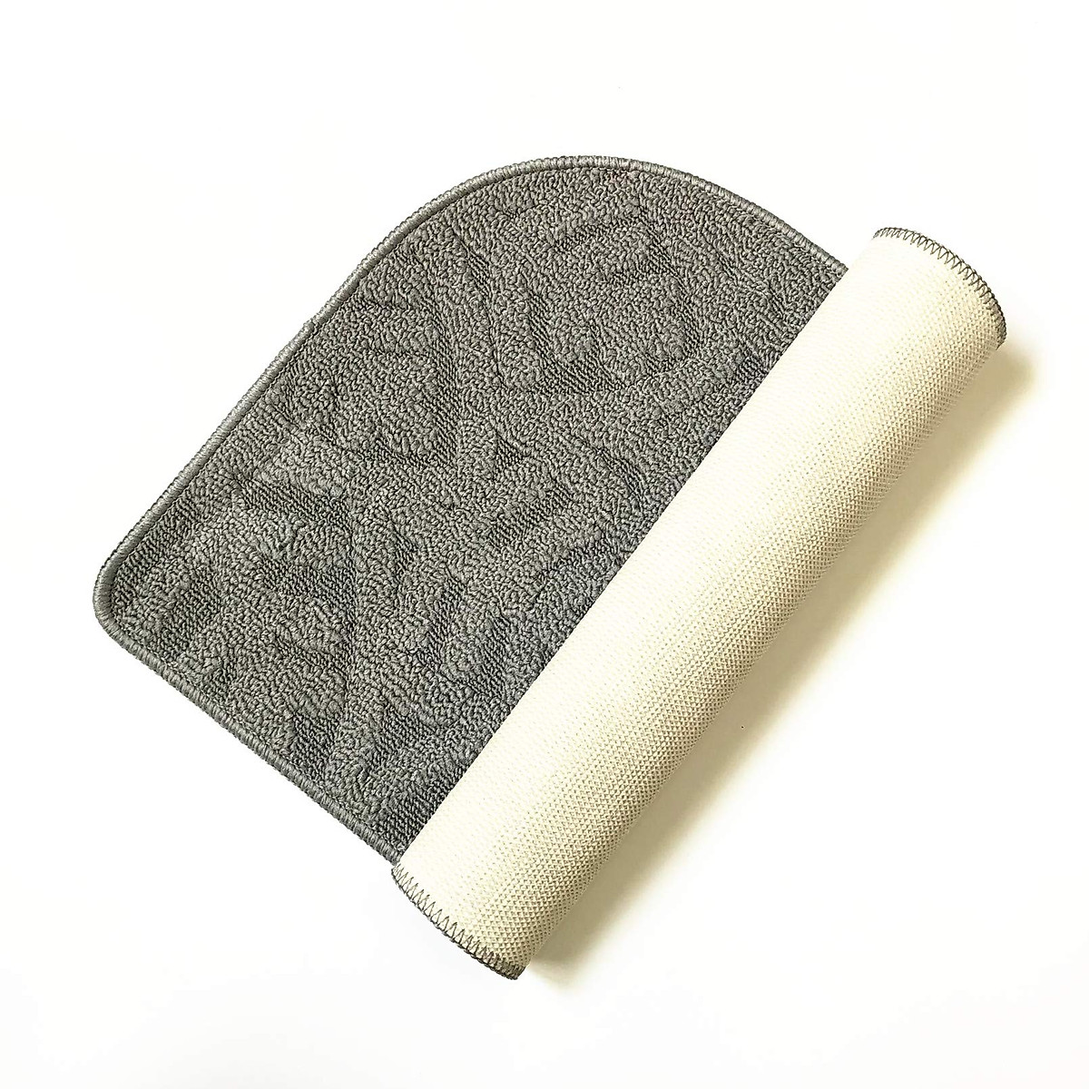 smabee Indoor Doormat Front Door Mat 17"x28", Keeps Your Floors Clean, Half Round Entrance Mat for Outdoors Toilet Patio Kitchen Bedroom (Gray 3Pcs)