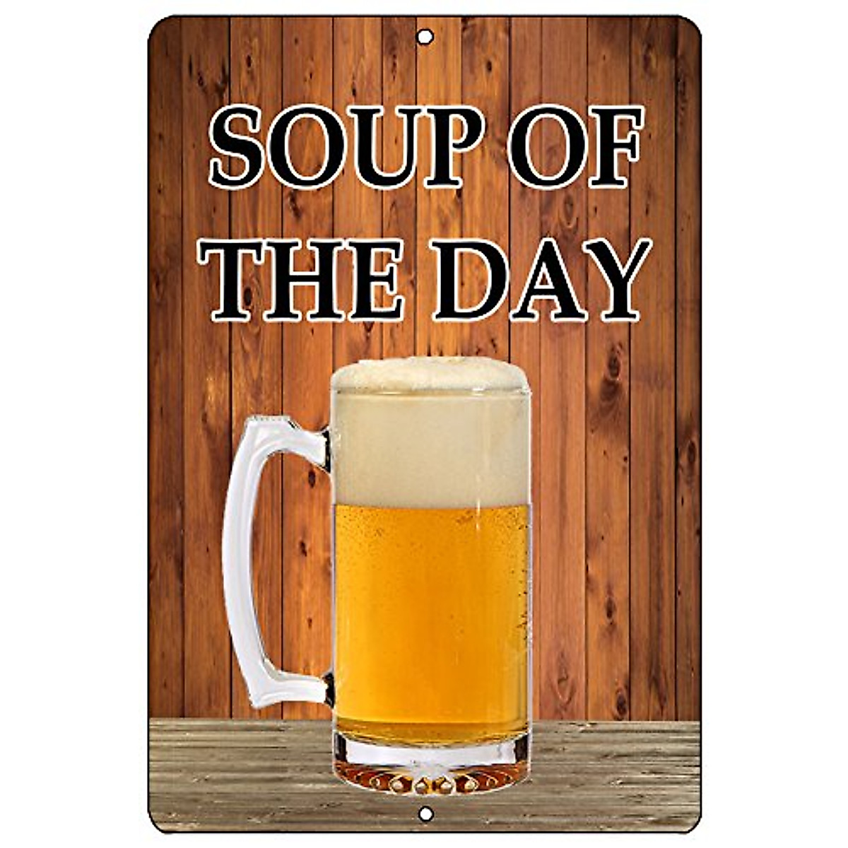 Rogue River Tactical Funny Beer Alcohol Sign Metal Tin Sign Home Bar Kitchen Soup of The Day