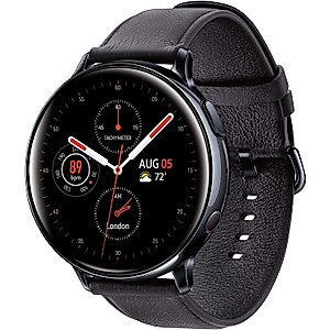 Samsung Galaxy Watch Active2 - IP68 Water Resistant, Aluminum Bezel, GPS, Heart Rate, Fitness Bluetooth Smartwatch - International Version (R820 - 44mm, Aqua Black)