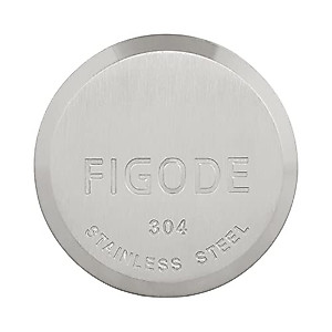 FIGODE® Stainless Steel Puck Lock, Heavy Duty & High Security Padlock, Military-Grade, Hidden Shackle Lock, 2-7/8 in. Wide, Trailer Door Lock Weatherproof, 1 Pack