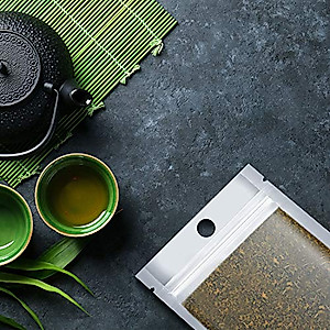 200 Pieces Foil Pouch Bag,Resealable Odor Proof Bags, Polyester Film Zip Lock Bags Aluminum Foil Bags, Metallic Polyester Film Foil Flat Food Storage Bags Pouch (Silver)