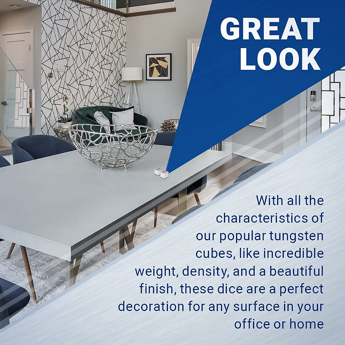 Tungsten Dice - 1cm Each | Pack of 2