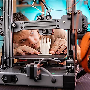 Bowden Tube for Ender 3, 1M Blue PTFE 3D Printer Teflon Tubing 1.75mm Filament Creality Bowden Tube for Ender 3 Pro Ender 5 Plus Cr-10 v2 3D Printer, Supplied with Tube Cutter, 2 X Pc4-M6 & Pc4-M10