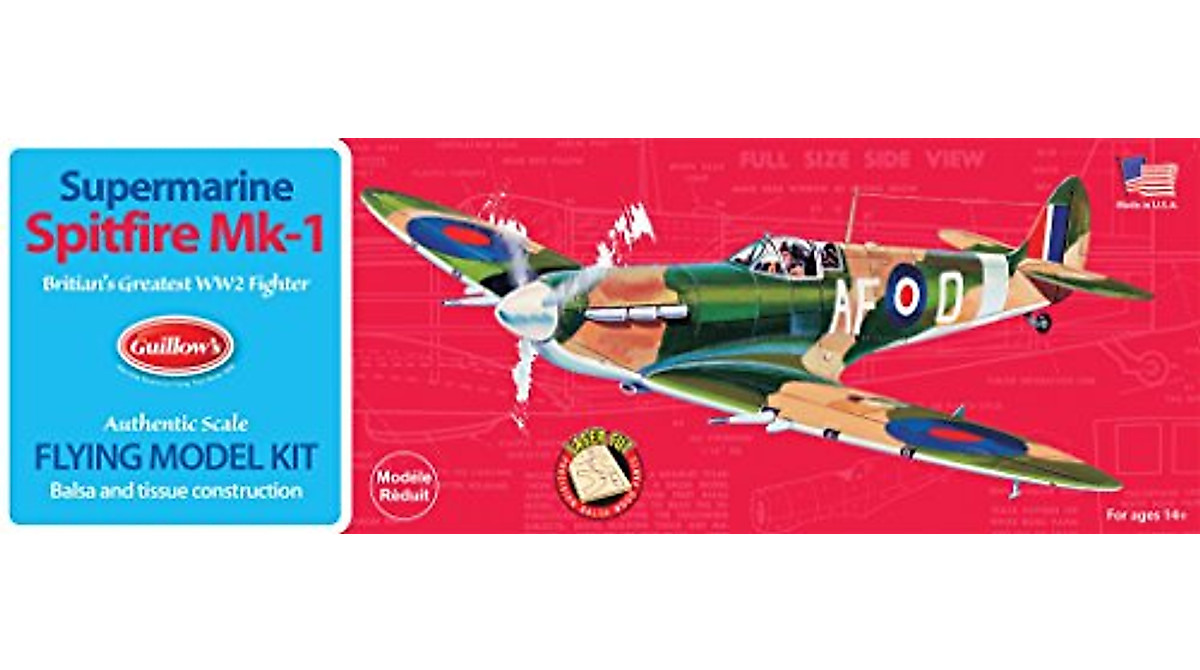 Guillow's Spitfire Model Kit - Build & Display WWII Aircraft