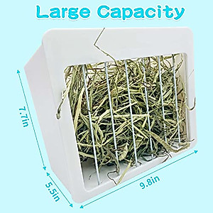 kathson Rabbit Hay Feeder Bunny Food Dispenser Alfalfa Grass Manger Holder Less Wasted for Guinea Pig Chinchilla Ferret