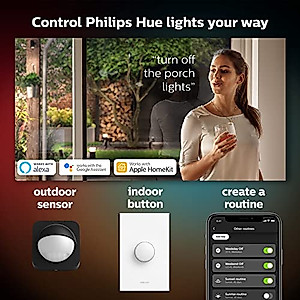 Philips Hue Econic White & Color Ambiance Outdoor Smart Pathway Light Base Kit + Light Extension + Smart Hub