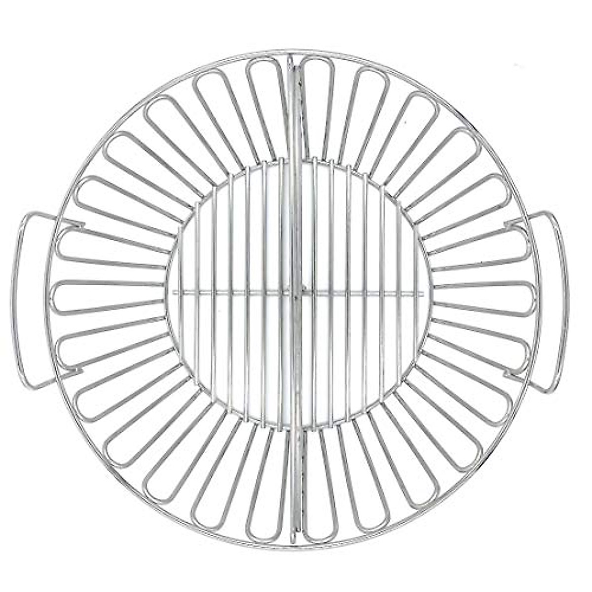 ZBXFCSH 13.5'' Charcoal Ash Basket Fits for Large Big Green Egg Grill, Kamado Joe Classic, Pit Boss, Louisiana Grills,Primo Kamado Grill and Other Grills.