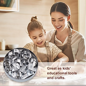 Cutters 9 Piece Numbers Cookie Cutter - Stainless Steel Numbers Cutter Set Tools - for Home Kitchen Birthday Baby Shower Party Supplies