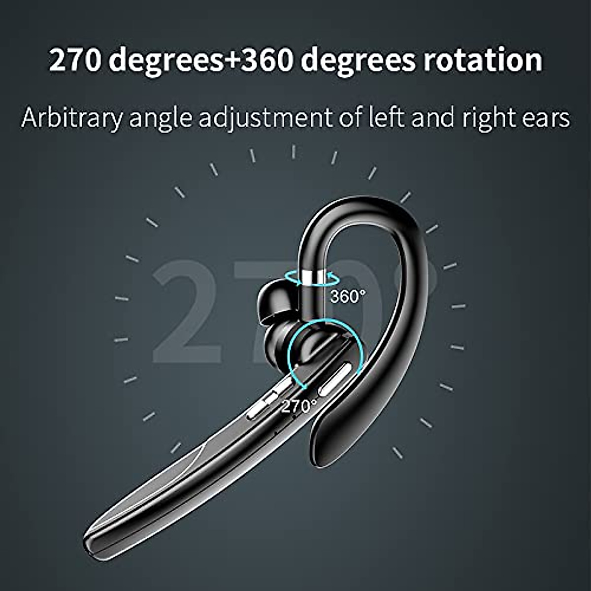 AVAZI K29 Bluetooth Dual Mic Noise Canceling Mono Headset for Mobile Phones 10 Hours of Talk Time for On-The-Go Mobile Professionals & Drivers