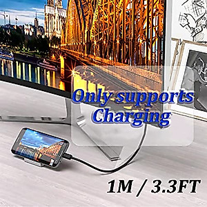 USB to HDMI Cord Cable, fenoero Hdmi USB Converter Cable Adapter USB 2.0 Male to HDMI Male Charger Cable Adapter, 1M / 3.3FT