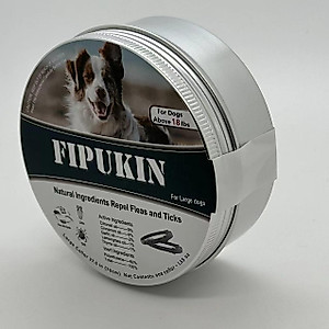 Natural Ingredients Flea Collar for Large Dogs, Safe and Effective Flea and Tick Collar, Waterproof, 8 Months Protection per Collar, Free Comb and Tick Removal Tool, 27.5 inchs, 2-Pack