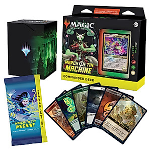 Magic: The Gathering March of the Machine Commander Deck - Call for Backup (100-Card Deck, 10 Planechase cards, Collector Booster Sample Pack + Accessories)