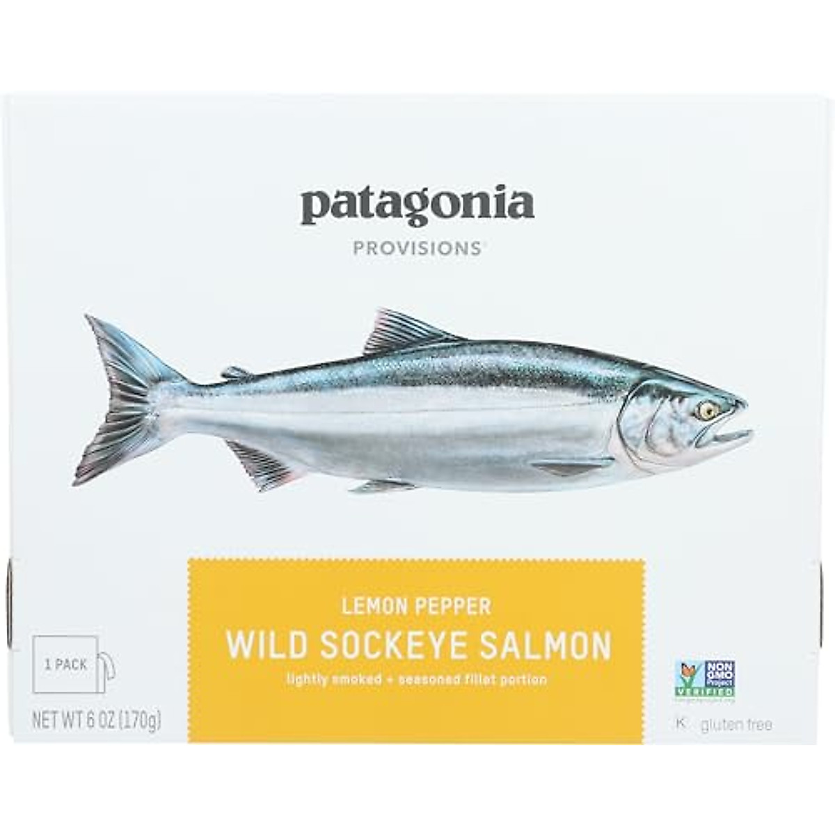 PATAGONIA PROVISIONS Lemon Pepper Wild Sockeye Salmon, 6 OZ