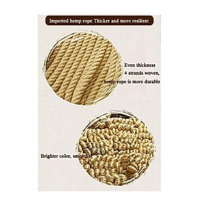 MAGFYLY Banister Guard net Children's Stairs Anti-Fall Safety Net, Hemp Rope Net, Photo Wall Decoration Net, Restaurant Bar Partition Net Balcony Obstacle Crib Protection Scenic Fence Network 1x4m