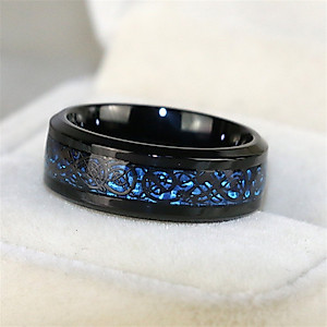 Couple Ring Bridal Set His Hers Black Claddagh Ring Heart Shape Rhinestone Stacking Irish Ring Stainless Steel Wedding Ring Band