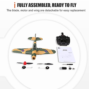 GoolRC RC Plane, WLtoys XK A220-P40 Remote Control Airplane, 2.4Ghz 4 Channel RC Aircraft Fighter with 6 Axis Gyro, 3D/6G Mode, Easy & Ready to Fly for Adults and Beginners