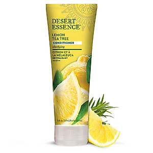 Desert Essence Conditioner, Lemon Tea Tree, Clarifying Provitamin B5, Organic Lemon Peel Extract & Nourishing Aloe - Purifying, Moisturizing, Soothing - Vegan, Sulfate-Free, Cruelty-Free - 8oz