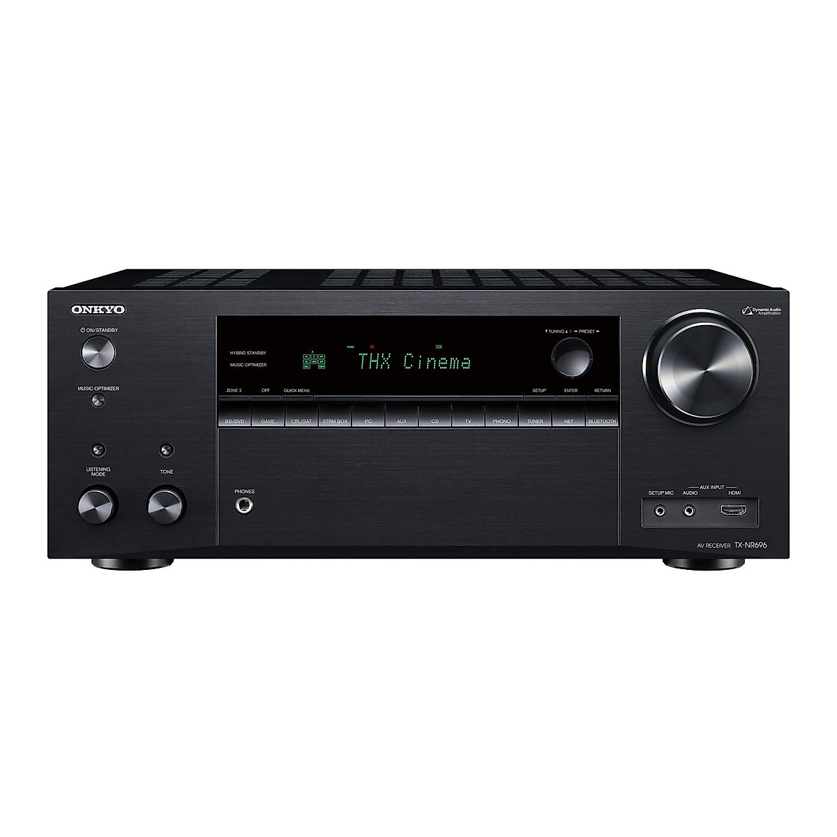 Onkyo TX-NR696 Home Audio Smart Audio and Video Receiver, Sonos Compatible and Dolby Atmos Enabled, 4K Ultra HD and AirPlay 2, Black
