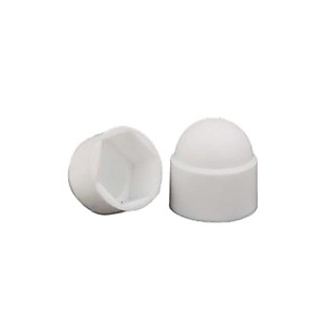 Idomin 10pcs Acorn Nuts M4 M5 M6 M8 M10 M12 White Plastic Decorative Cap Blind Nuts Caps Covers Hex Dome Acorn Nut (Size : M8)