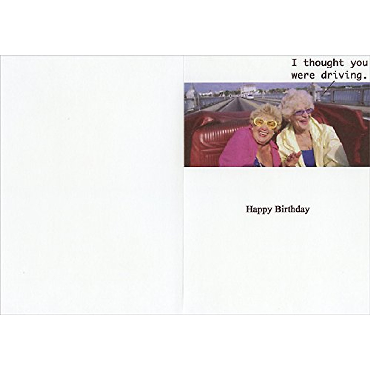Where We Headed Recycled Paper Greetings Funny/Humorous Feminine Birthday Card for Her