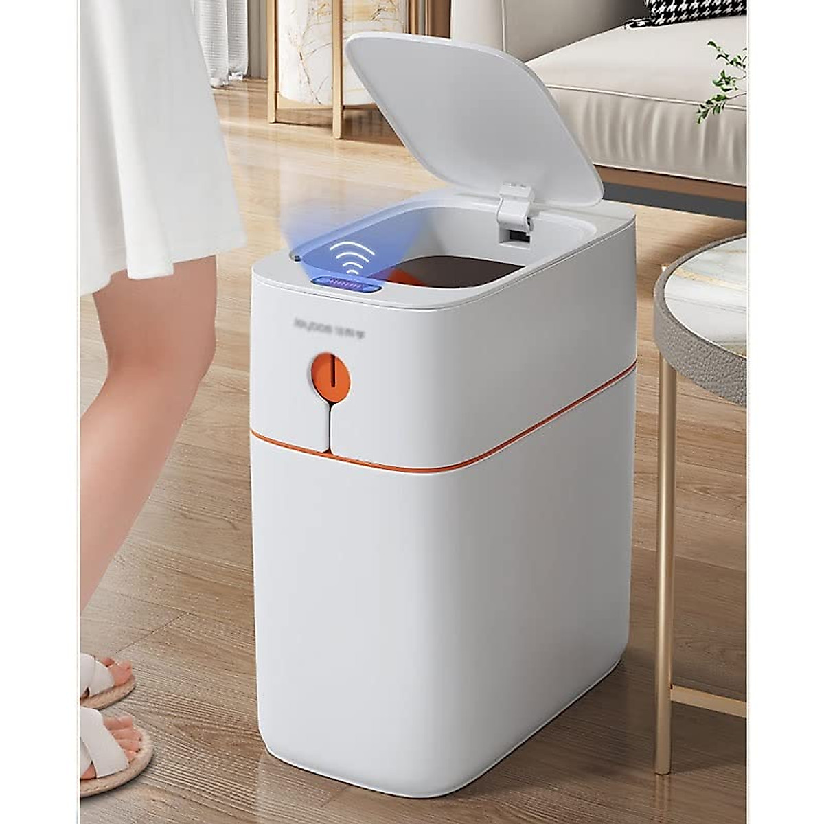 CZDYUF Electronic Automatic Trash Can Automatic Packaging 13L Household Toilet Bathroom Waste Garbage Bin Smart Sensor Trash Can