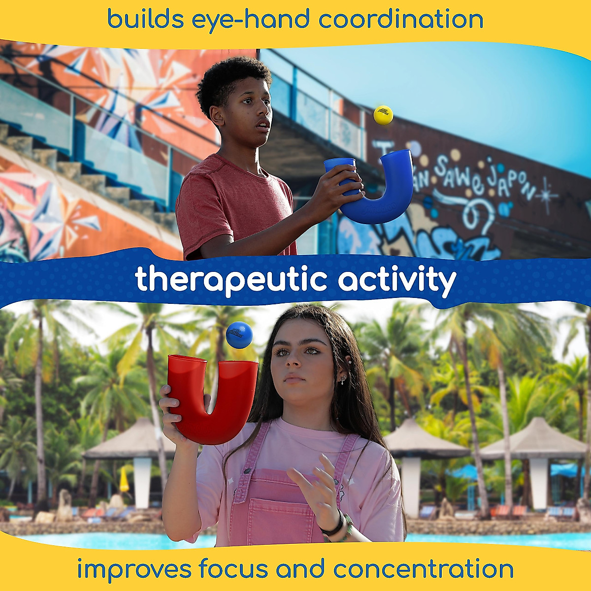 The Original Pindaloo Skill Game – First & Only Authentic Looping Ball for Kids, Teens & Adults | Fun Coordination Game for Ages 8-12+Boosts Focus & Motor Skills Indoor & Outdoor Play | Transparent