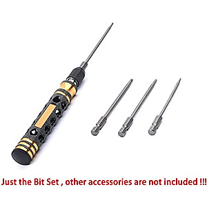 Readytosky RC Hex Bit 1.5 2.0 2.5 3.0mm Hex Head Allen Wrench Drill Bit Set for Screwdrivers Electric Screwgun/Power Drill