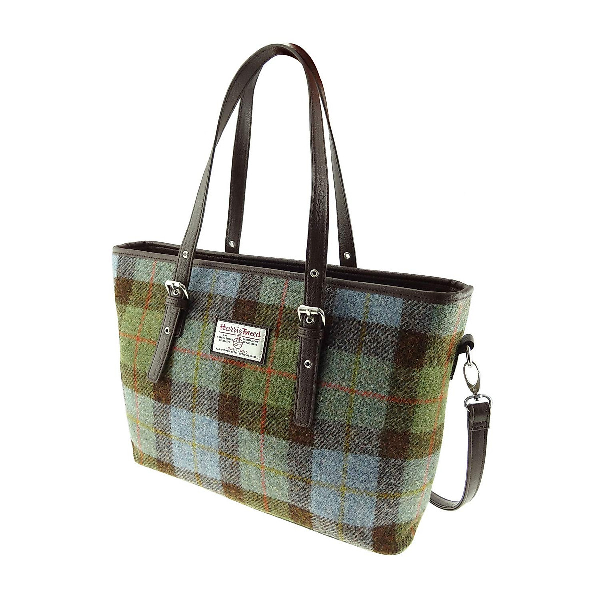 Harris Tweed Large Tote Bag Spey Birthday Gift Dimensions 12 x 17 x 4 inches