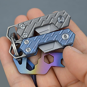 Factory Price EDC Keychain Stainless Steel Utility Mini Knife Customized Foldable Pocket Knife for Multiple Cutting Tasks