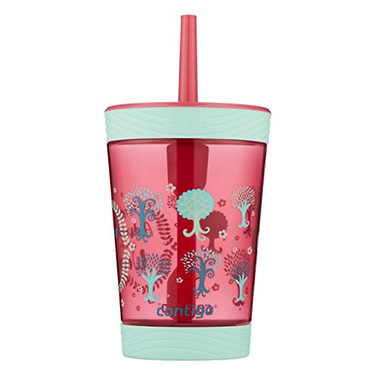 Contigo Kids Spill-Proof 14oz Tumbler & Kids Spill-Proof 14oz Tumbler with Straw and BPA-Free Plastic, Fits Most Cup Holders and Dishwasher Safe, Sprinkles Pink