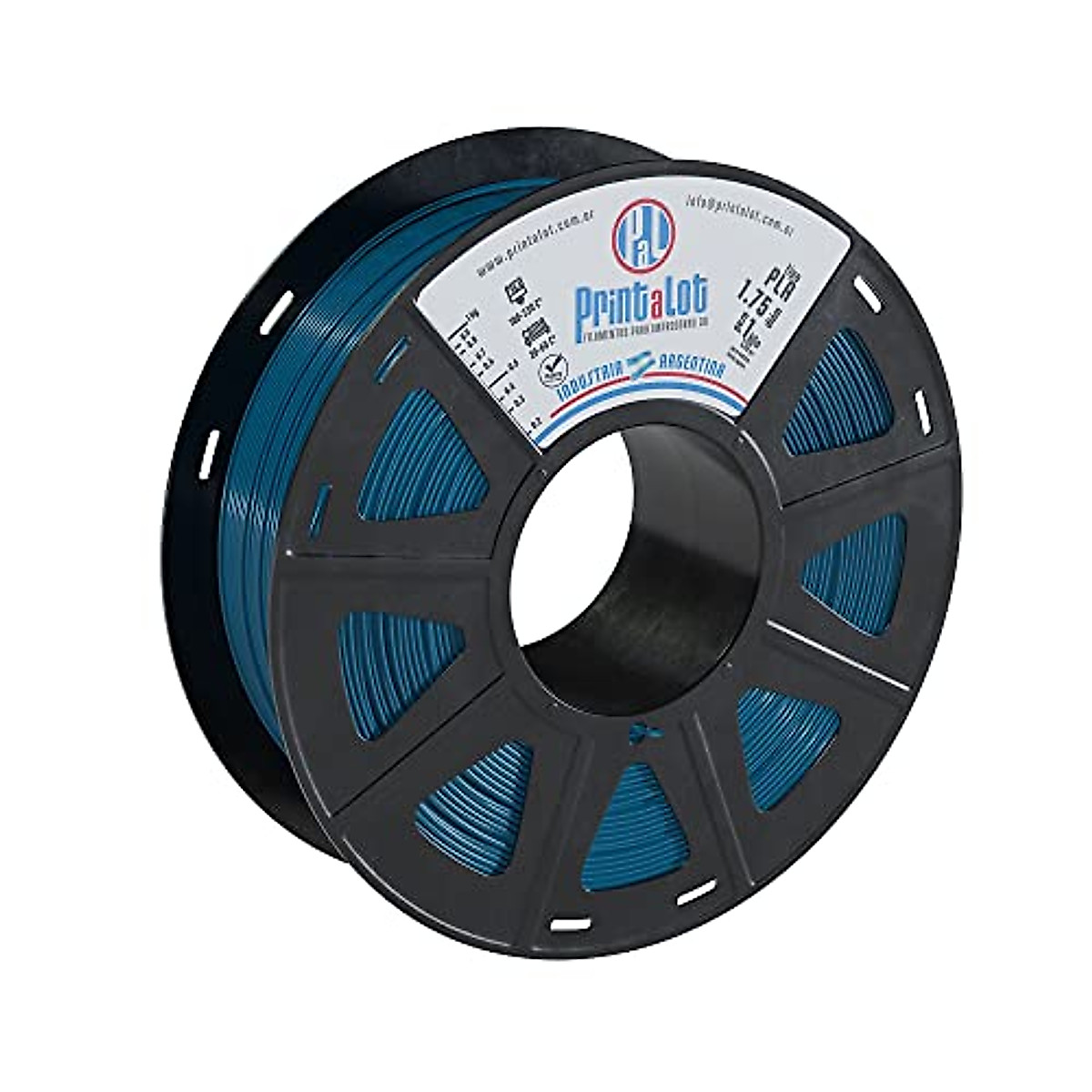 PRINTALOT PLA 3D Printer Filament, Dimensional Accuracy +/- 0.03 mm, 1 kg Spool, 1.75 mm Turquioise