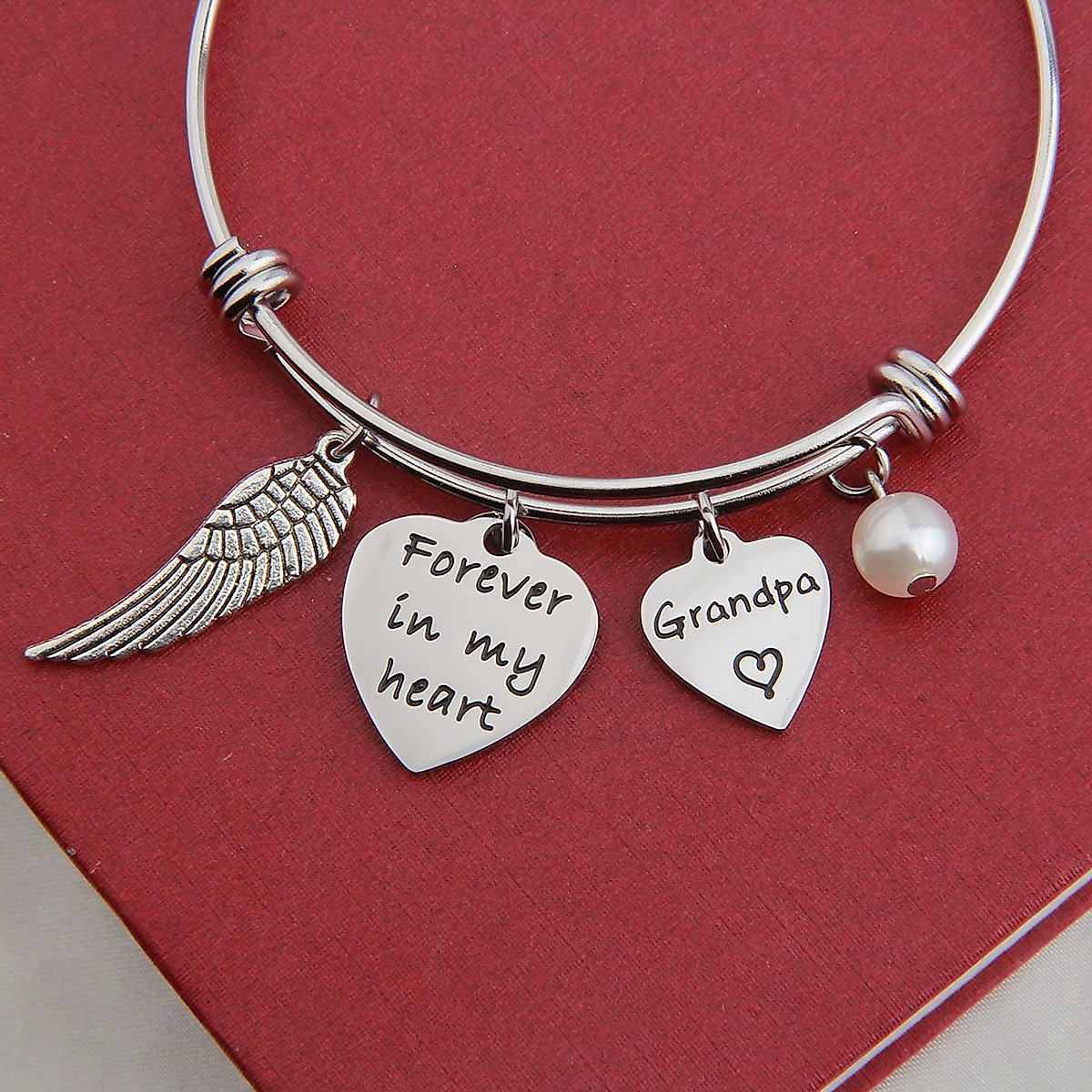 bobauna obauna Memorial Bracelet Sympathy Gift For In Memory Of Loved One (grandpa memorial bracelet)