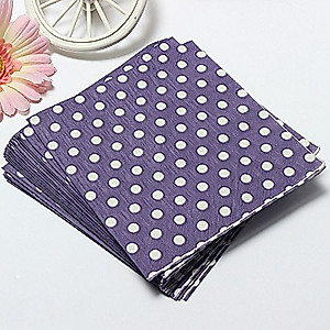 20 PCS Colorful Polka Dots Paper Napkins 2 Layers Party Banquet