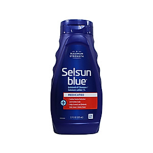 Selsun Blue Dandruff Shampoo Medicated with Menthol Maximum Strength
