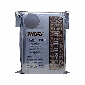 MDD (MDD20TSATA25672E) 20TB 7200 RPM 256MB Cache SATA 6.0Gb/s 3.5" Internal Enterprise Hard Drive - 5 Years Warranty (Renewed)