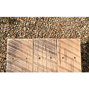 Classic Amish Reclaimed Wood Step Sitting Stool Footstool Deck Patio Door Platform, Indoor Outdoor. Natural, Rustic, Heavy Duty, Versatile. Handmade in USA. 24 x 11 x 8”.