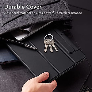 ESR for iPad Pro 11 Inch Case (2022/2021/2020/2018, 4th/3rd/2nd/1st Generation) with Pencil Holder, Removable Magnetic Cover, Vertical Stand, Rebound 360 Series, Durable Black