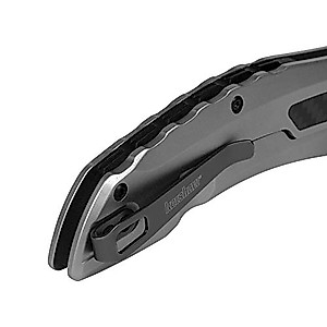 Kershaw Norad Folding Pocket Knife, 3.3 Inch Blade with Manual Open, Frame Lock (5510), Black