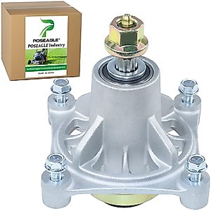 POSEAGLE 587125201 Mandrel Assembly Replace Husqvarna 587125201, 532174356, 174356, 174358, 539107515, Husqvarna z246 Spindle for Husqvarna z246, rz4623, rz46i, rz5424, yth2348, yth2448 Decks