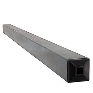 RV Bumper Raw 14 Gauge Steel | Standard 4" x 4" Bumper | RV Rear Bumper (with Bumper Plugs)