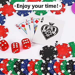 NOLIE Casino Poker Chip Set 200 PCS with Reinforced Aluminum Case for Gambling(11.5 Gram)