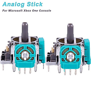 Zerone 3D Joystick Axis Analog Sensor Replacement Module, Replacement Analog Stick Joystick Parts for Xbox One Game Console Controller Repairing (5 Pack)