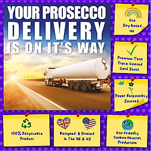 Cult Kitty - Prosecco Delivery - Rude Birthday Card For Her - Funny Birthday Cards For Women - Sister Birthday Card Adult - Birthday Card Friend Female - Happy Birthday Cards For Her - Best Friend