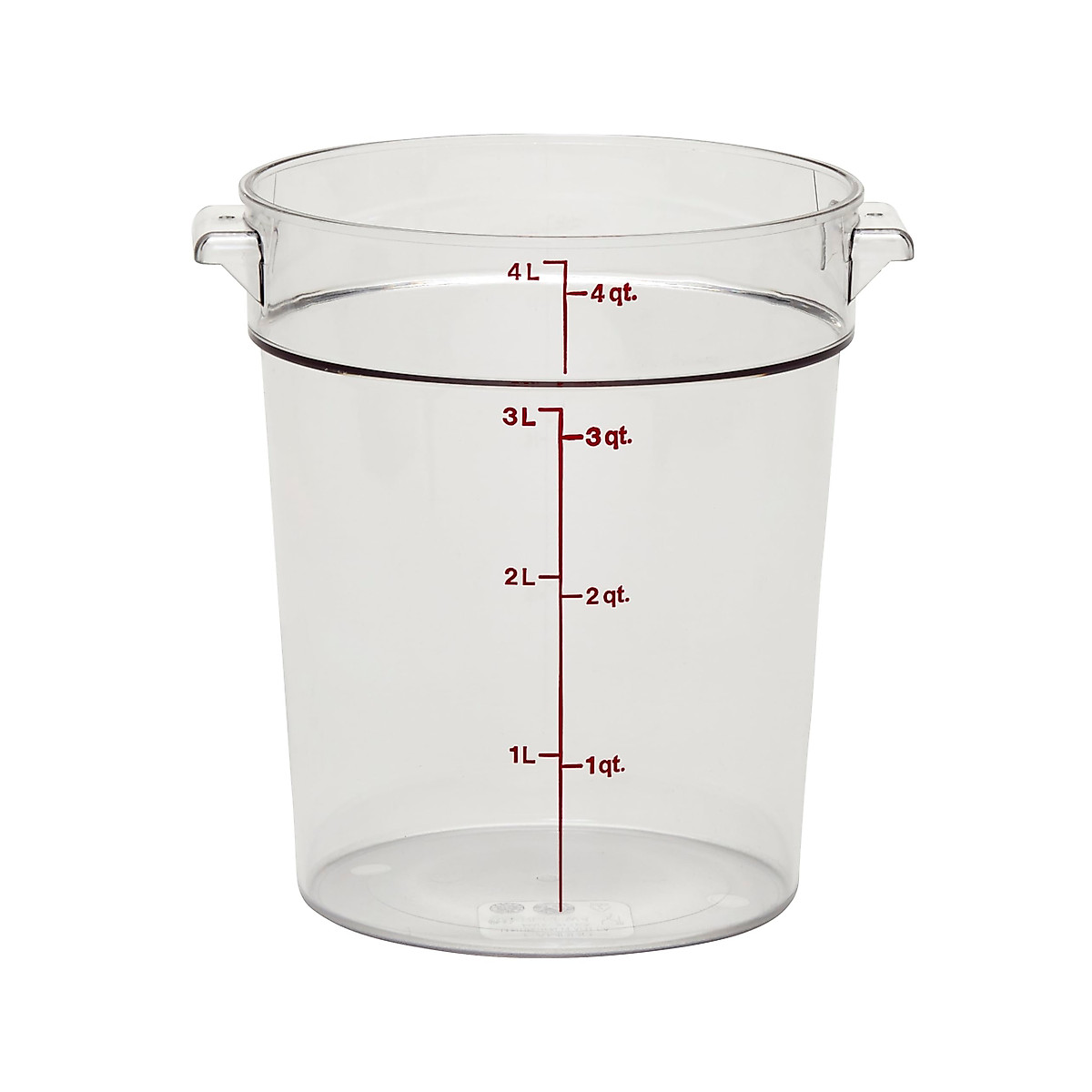 Camwear Polycarbonate Round Food Storage container, 4 Quart