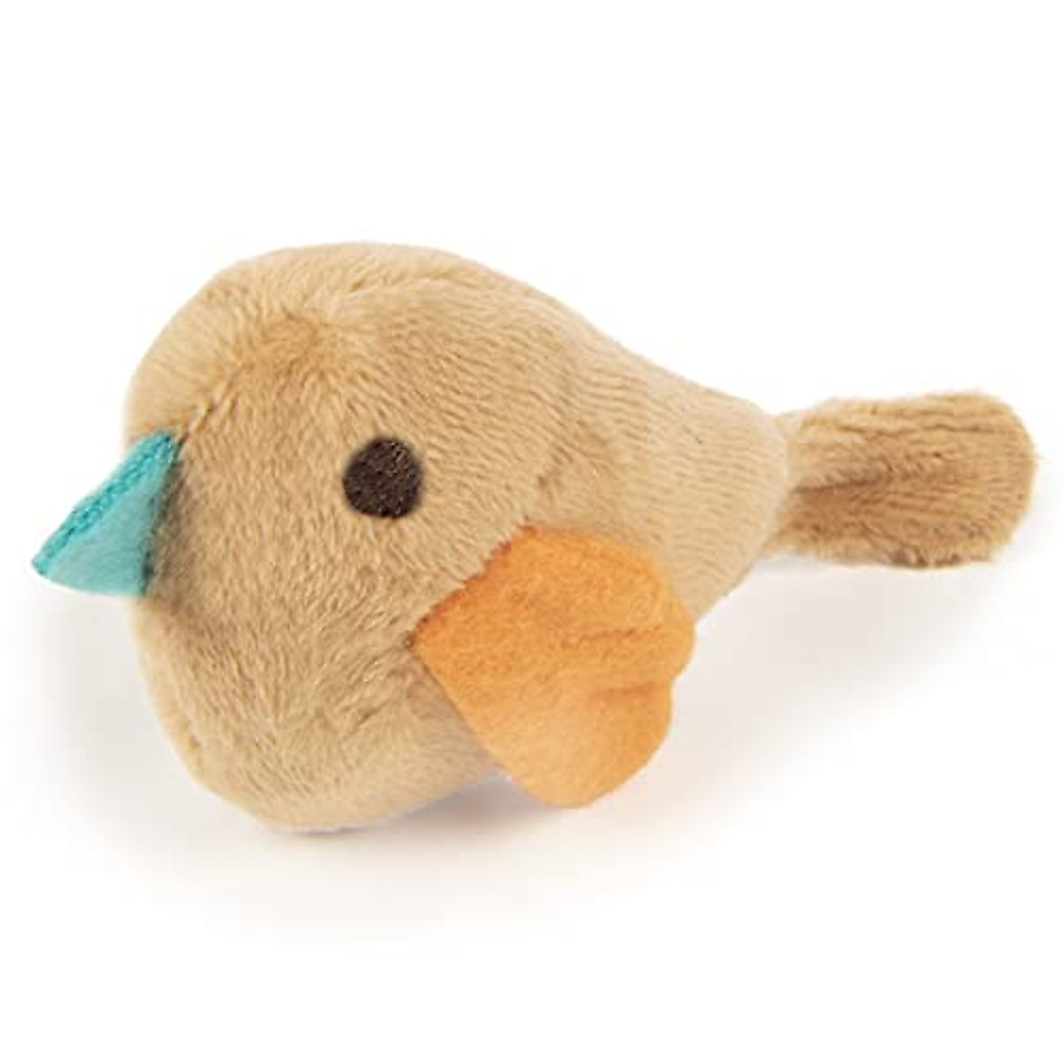 SmartyKat Chickadee Chirp Electronic Sound Cat Toy, Contains Catnip, Battery Powered - Light Brown, One Size